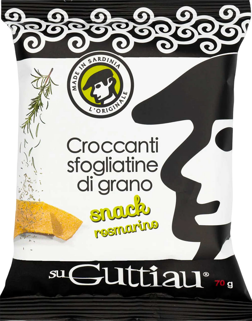 Chips de pain sarde au romarin - 70g - Guttiau