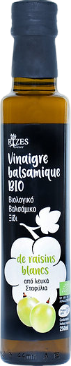 Vinaigre balsamique bio de raisins blancs - 250 ml - Rizes Greece